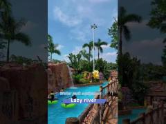 Water Playground Amusement Slide Water Park Multi- Lanes Colorful Rainbow Water Slides for Aqua Park