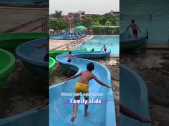 Factory Provided Directly Fiberglass Water Splash Well-Made Combination Slide Customized for Aqua Amusement Park