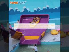 Water Splash Park Play Equipment Children Fiberglass Water Slide Manufacturer Customized Mini Boomerang Slide