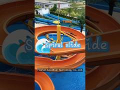 commercial large water amusement park equipment big adult flume slide backyard small size kids fiber