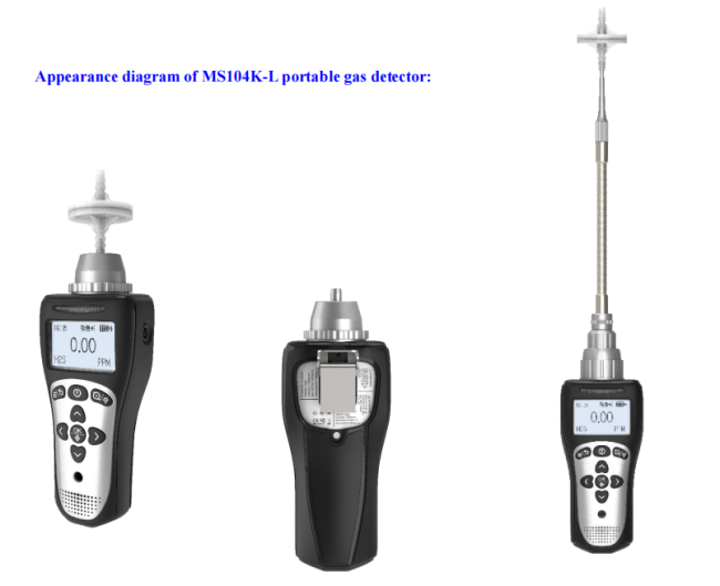 MS104K-L Portable Gas Detector front view