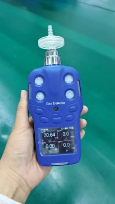 Китай Портативный детектор утечки газа Zetron MS400S 4-в-1 с насосом, диффузионный, сигнализация по CO, O2, EX, H2S для замкнутых пространств продается