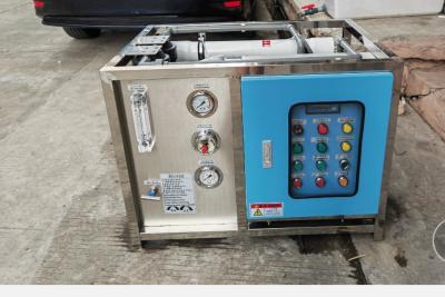 China Horizontal Domestic Small Seawater Desalinator IP54 Electric Control Protection for sale