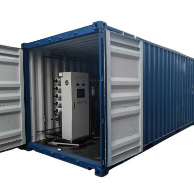 China 1000l Containerized Seawater Desalination System Producing 1T/H for sale