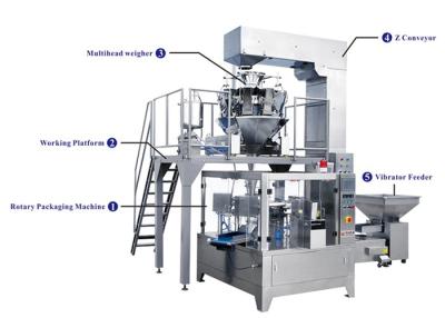 Cina Borsa rotatoria automatica/min di Chips Packing Machine 50 della patata in vendita