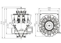 China 10 Head Leak Proof​ Multiweigh Systems For Particle for sale