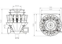 China Feeding Multihead Weighing Machine For Large Shell Nuts for sale