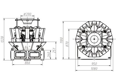 Cina Candy nessun pesatore automatico della primavera 490kg Multihead in vendita