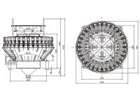 China 15A 0.5L Hopper Nuts 66g Combination Weigher for sale