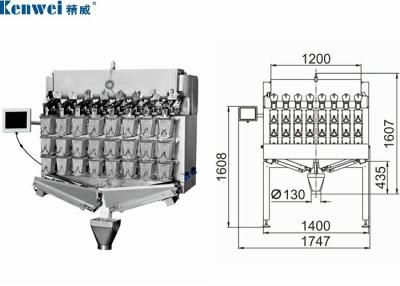 Cina Tre strati avvitano la bascula d'alimentazione 60P/M di Multihead in vendita