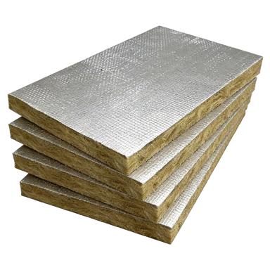 China Aluminum Foil Faced Fireproof Rock Wool For Ventilated Facade for sale