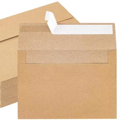 China Horizontal Version Self Sealing Rigid Cardboard Envelope Mailer Flats Kraft Paper for sale