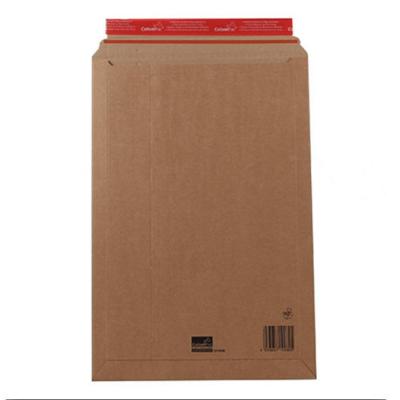 China Printable Custom Side Gusset Cardboard Envelope Mailer Rigid Paper Mailing for sale