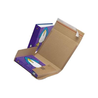 China Custom Eco-Friendly Cardboard Envelope Mailer Cover Self Seal Zipper Mailer Box for sale