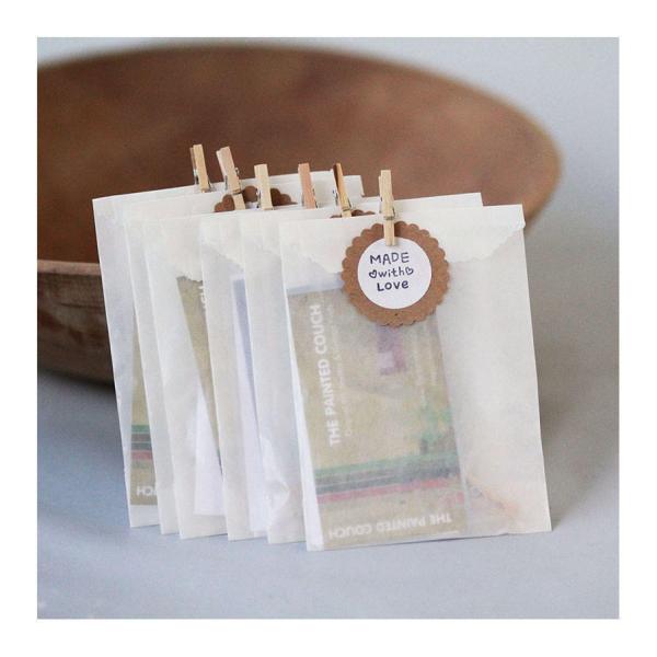 Quality Mini Glassine Paper Bag Flat Glassine Bags For Cookies And Snack for sale