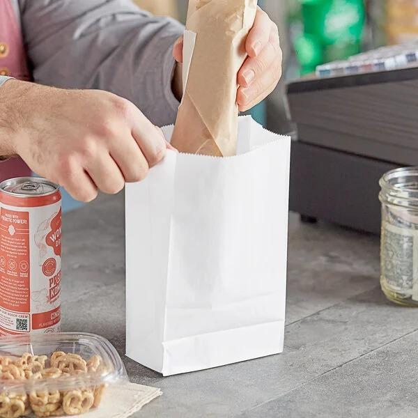 Quality 100% Recyclable Kraft Paper Bag 8LB 10LB Square Bottom Paper Bags for sale