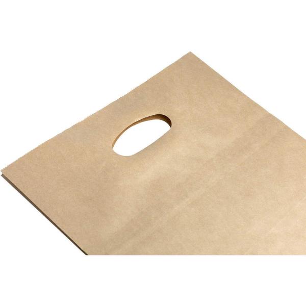 Quality Recycled Kraft Paper Bag Eco Friendly Kraft Bags Brown With Die Cut Handle for sale