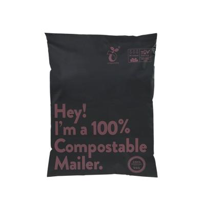 China Corn Starch Biodegradable Mailer Bag Waterproof Eco Friendly Mailing Bags Customized for sale