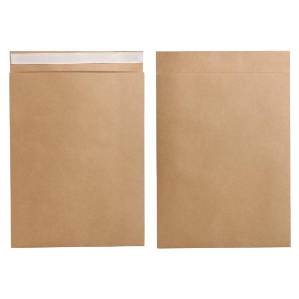 Quality Large Kraft Paper Bag Peel And Seal Kraft Mailer Bags Expandable With Side Gusset for sale