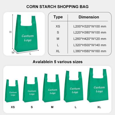 China Flexiloop Handle Compostable Mailing Bag with Custom Printing PLA and PBAT Material Structure for sale