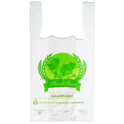 China Flexiloop Handle Compostable Mailing Bag with Custom Printing PLA and PBAT Material Structure for sale
