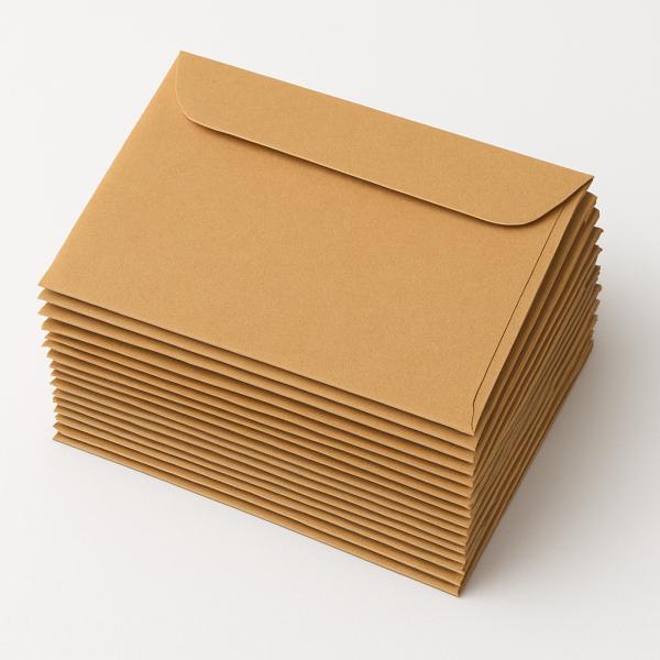 Quality Custom Logo Kraft Paper Envelope Gold Envelope For Shipping , Packaging And for sale