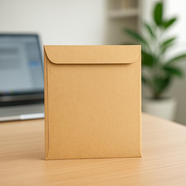 Quality Custom Logo Kraft Paper Envelope Gold Envelope For Shipping , Packaging And for sale