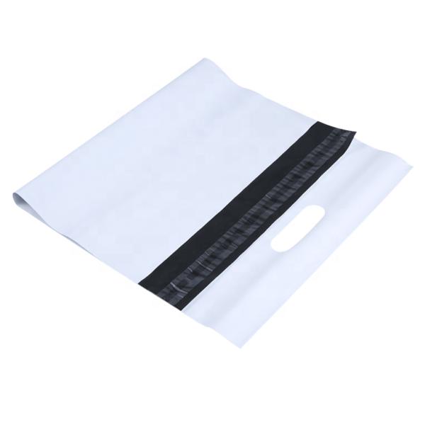 Quality Double Glue Poly Mailer Bag White Biodegradable Shipping Bags Tear Resistant for sale