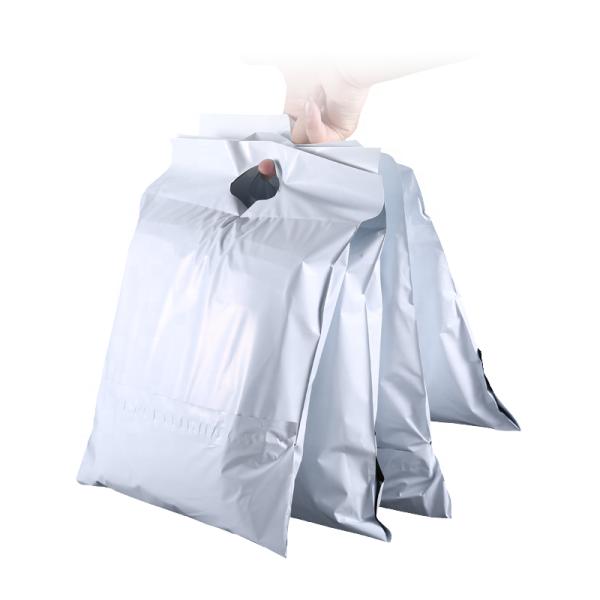 Quality Double Glue Poly Mailer Bag White Biodegradable Shipping Bags Tear Resistant for sale
