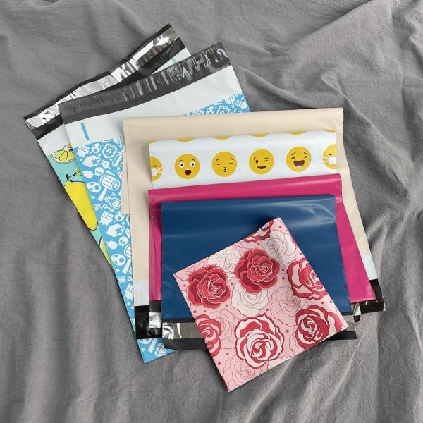 Quality Lightweight Poly Mailer Bag Biodegradable Custom Printed Poly Mailer Rigid With Handle for sale