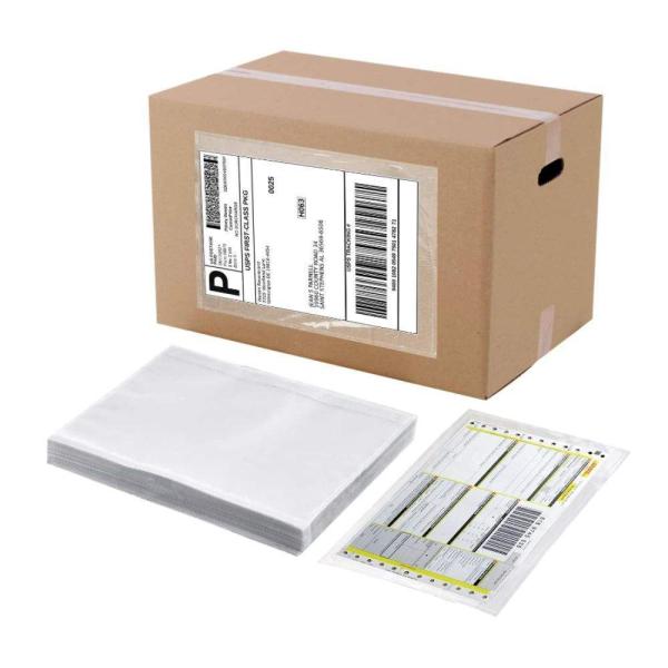 Quality Self Adhesive Shipping Label Envelope Pouches Custom Printed Packing List Pouches Eco Friendly for sale