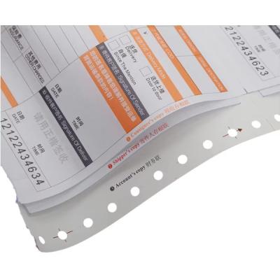 China Digital Printing Courier Air Waybill Rectangular Carbonless Copy Paper Customized for sale