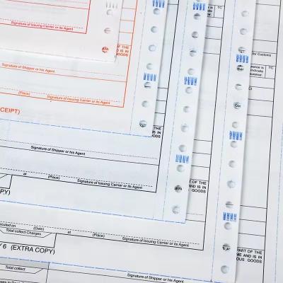 China Digital Printing Courier Air Waybill Rectangular Carbonless Copy Paper Customized for sale