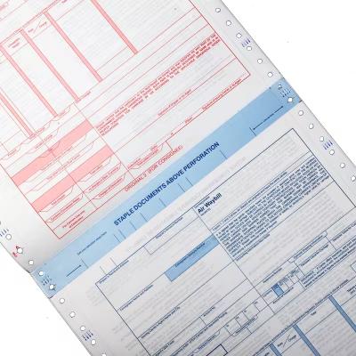 China Digital Printing Courier Air Waybill Rectangular Carbonless Copy Paper Customized for sale