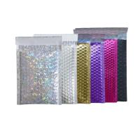 China Self Adhesive Bubble Mailing Bag Aluminized Metallic Bubble Mailers Orange for sale