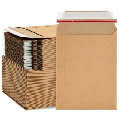China Custom Printed Cardboard Envelope Mailer Biodegradable Cardboard Shipping Envelope for sale