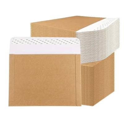 China Self Seal Kraft Rigid Mailers Not Bend Cardboard Envelope Packaging Thickened for sale