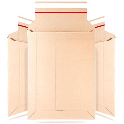 China Book Packaging Cardboard Envelope Mailer Rigid Custom Printed Cardboard Envelopes for sale