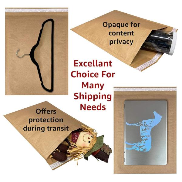 Quality Custom Logo Printed Padded Mailer Envelopes Compostable Padded Kraft Mailer Eco for sale