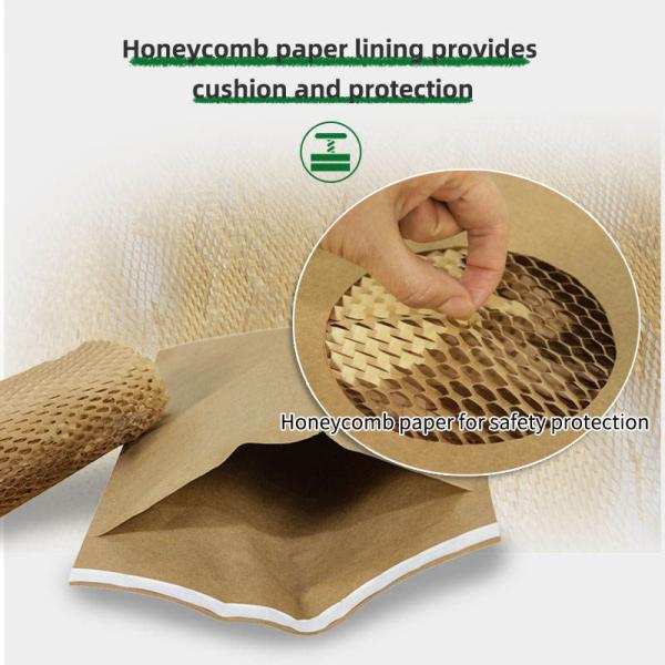 Quality Shockproof Padded Kraft Mailers Eco Friendly Custom Padded Mailers Tear for sale