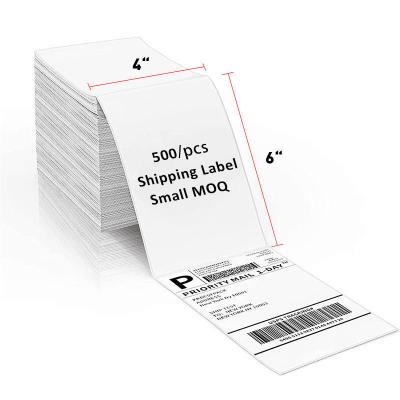 China Versatile Size Thermal Adhesive Labels Waterproof Direct Thermal Roll Labels Scratch Resistant for sale