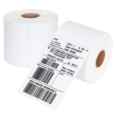 China Custom Sizes Direct Thermal Label Rolls White Thermal Sticker Labels For High Moisture Environments for sale