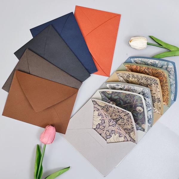 Quality Colored Kraft Wedding Envelopes Business Craft Paper Envelopes Tear Resistant for sale