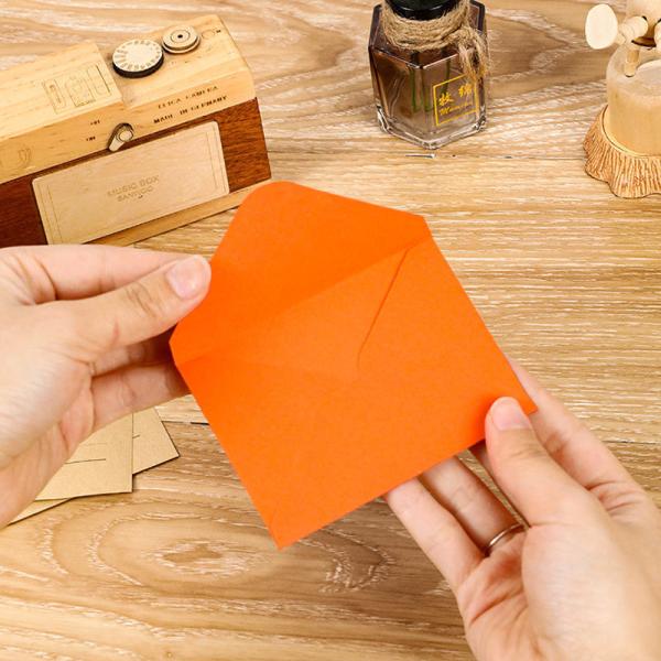 Quality Solid Color Kraft Paper Envelope 80gsm / 100gsm /120gsm Custom Logo Envelopes for sale