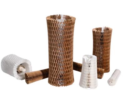 China Custom Honeycomb Sleeves Recyclable Honeycomb Cushioning Wrap Flexible For Glass for sale