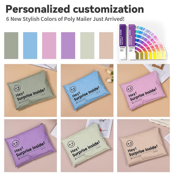 Quality Waterproof Custom Recycled Poly Mailers Tear Resistant LDPE Poly Bags Durable for sale
