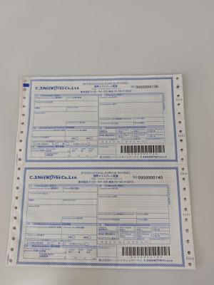 China Custom 8.5"x11" 3-ply NCR Air Waybill for Express Scan Barcode Waybill for sale