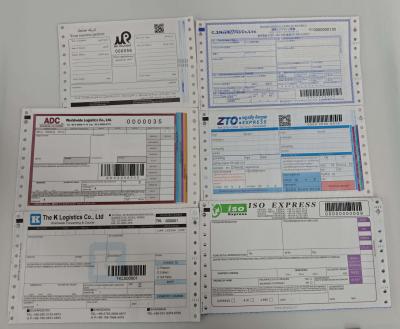 China Custom 8.5"x11" 3-ply NCR Air Waybill for Express Scan Barcode Waybill for sale