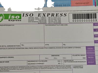 China Custom 8.5"x11" 3-ply NCR Air Waybill for Express Scan Barcode Waybill for sale