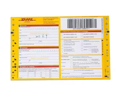 China Consignment Note Logistic Courier International Barcode Express Waybill Air Waybill for sale